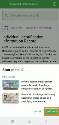 How do I Scan a Client's ID as part of the IIIR in Fintracker? – Zolo ...