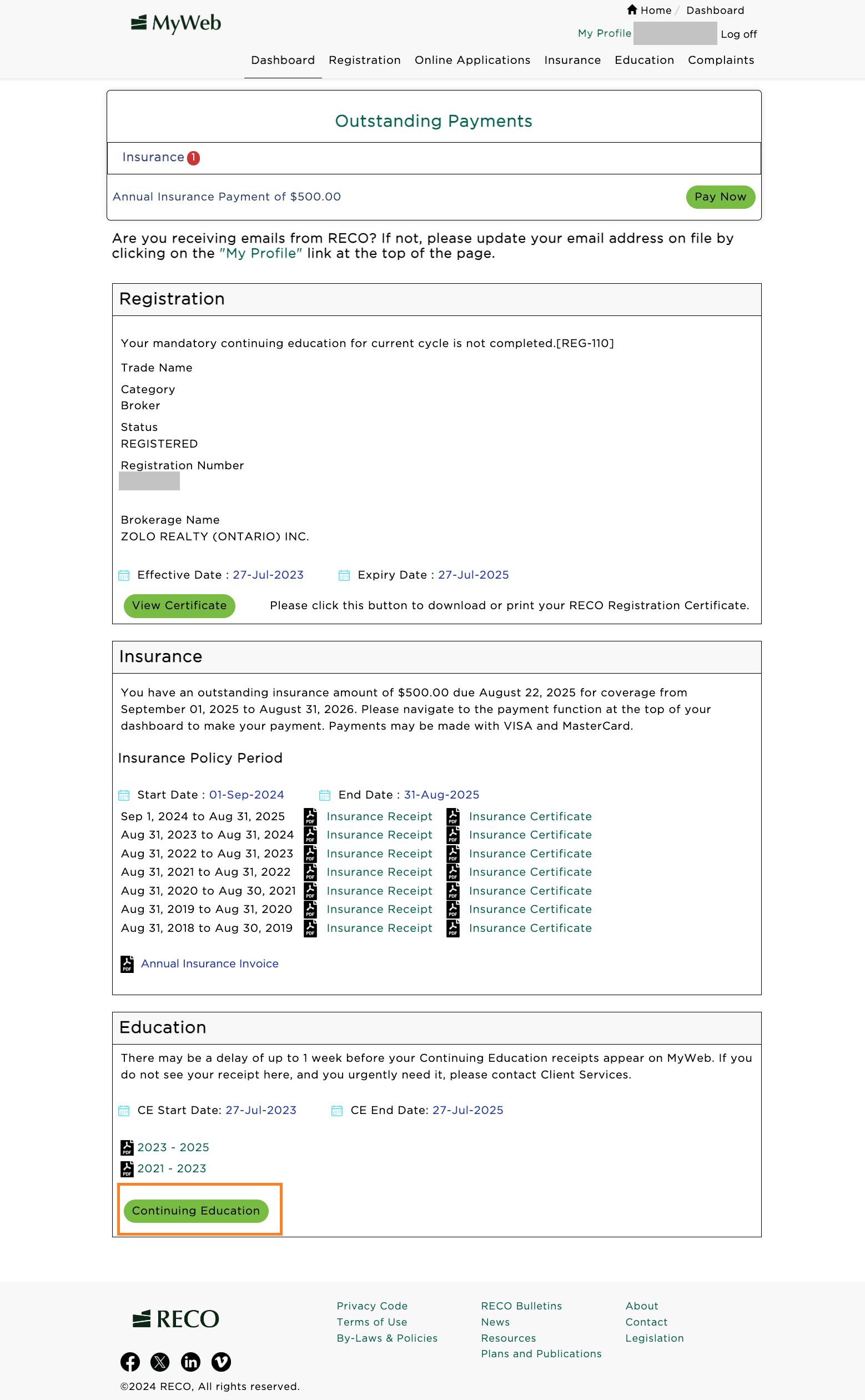 How do I Renew my RECO license? – Zolo Canada