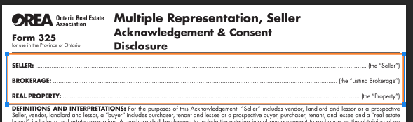 How do I Complete Form 325 - Multiple Representation, Seller ...