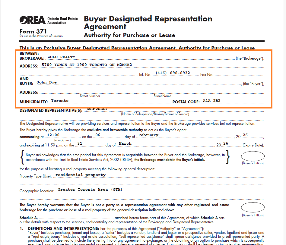 How do I Complete the Buyer Designated Representation Agreement form ...